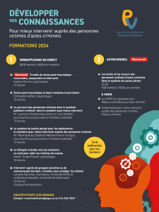 𝐋𝐚𝐧𝐜𝐞𝐦𝐞𝐧𝐭 𝐝𝐞 𝐥𝐚 𝐩𝐫𝐨𝐠𝐫𝐚𝐦𝐦𝐚𝐭𝐢𝐨𝐧 𝟐𝟎𝟐𝟒 - 𝐅𝐨𝐫𝐦𝐚𝐭𝐢𝐨𝐧𝐬 𝐀𝐐𝐏𝐕 - AQPV.CA - Association québécoise ...